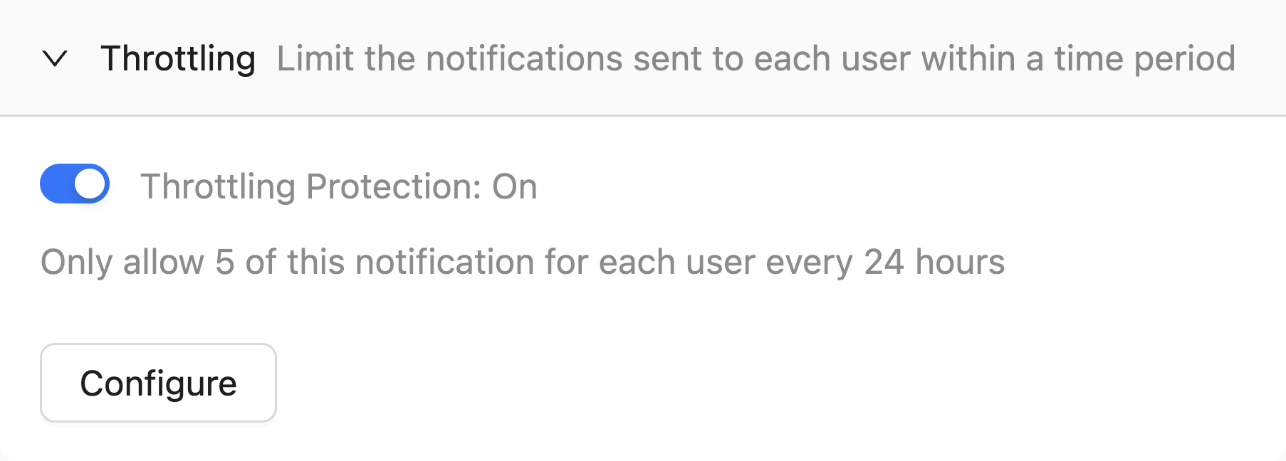 Notification Throttling